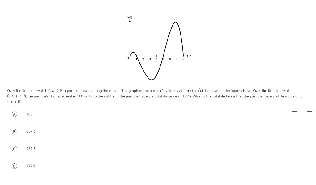 Solved Over the time interval 0≤t≤80≤ ≤8, a particle moves | Chegg.com