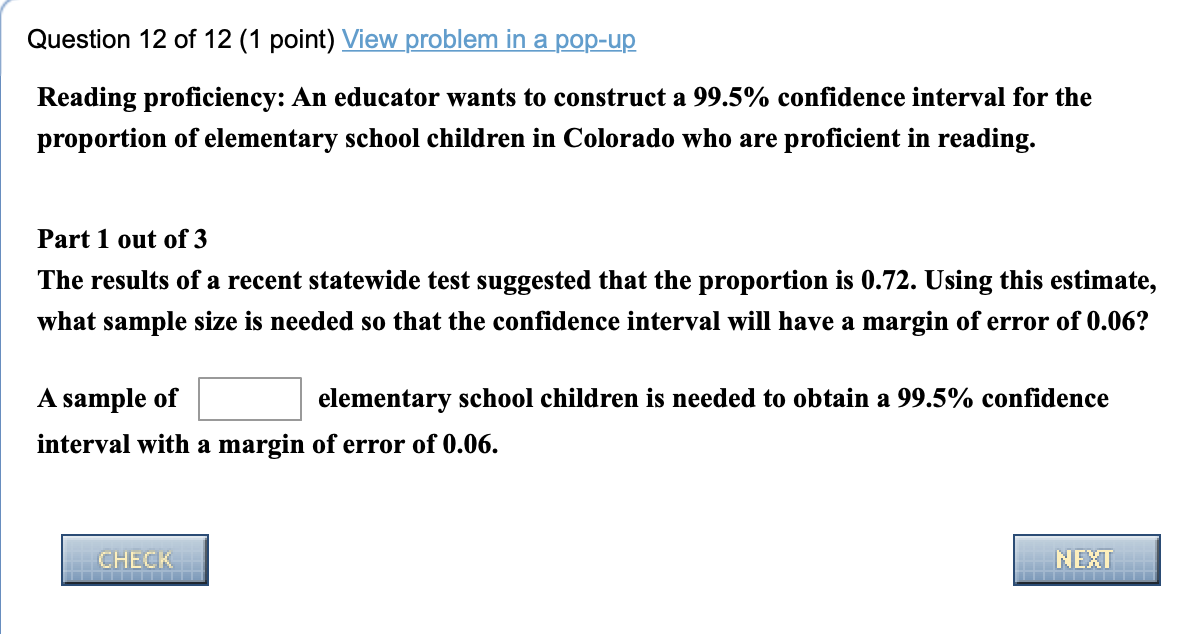 Solved Question 12 of 12 (1 point) View problem in a pop-up | Chegg.com