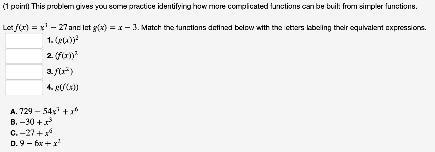 Solved (1 point) This problem gives you some practice | Chegg.com