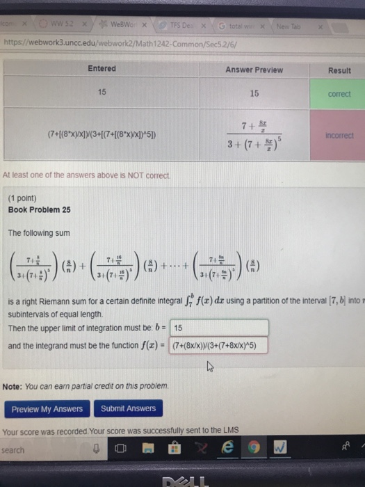 Solved total wi, × https://webwork3.uncc.edu/webwork2/Math | Chegg.com