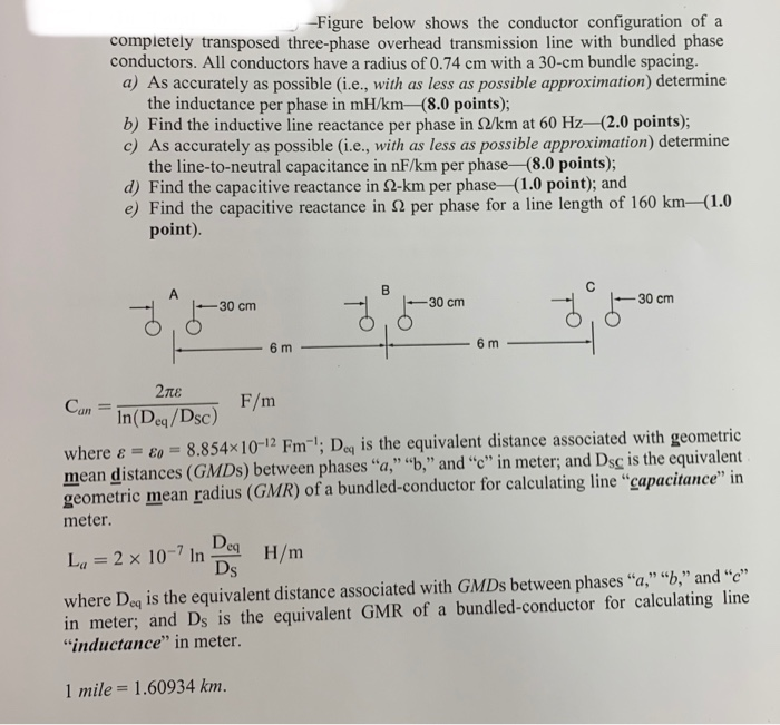 Solved -Figure below shows the conductor configuration of a | Chegg.com