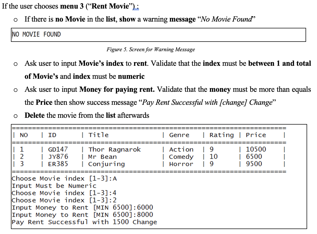 Solved Movie Rental Movie Rental is a store that rents new | Chegg.com