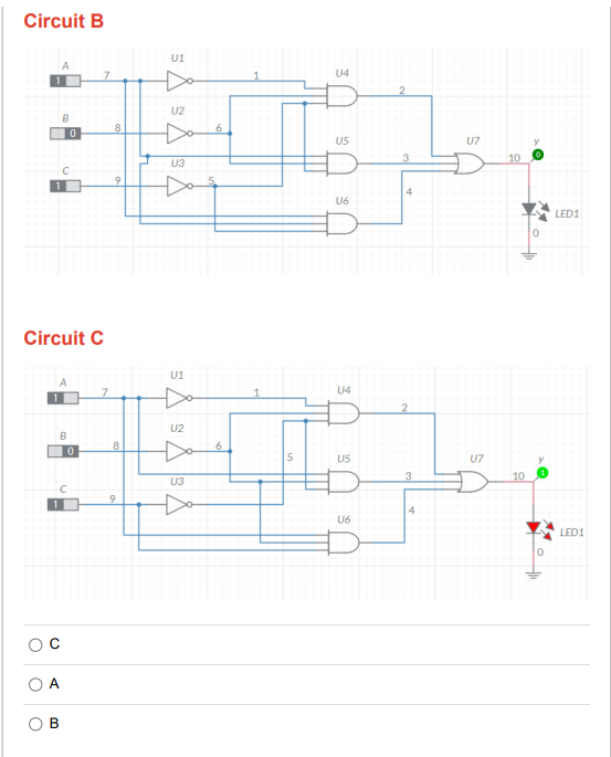 Solved Select The Circuit Schematic That Best Implements The 