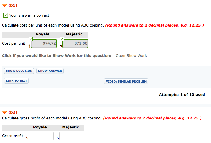 Solved Problem 4-2A a, b1-b2 (Video) (Part Level Submission) | Chegg.com