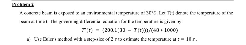 Solved A concrete beam is exposed to an environmental | Chegg.com