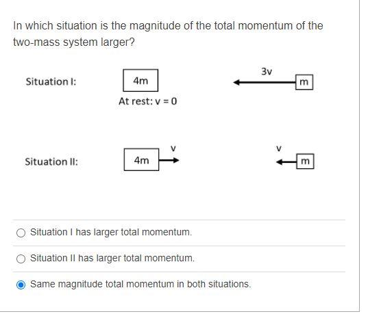 Solved In which situation is the magnitude of the total | Chegg.com