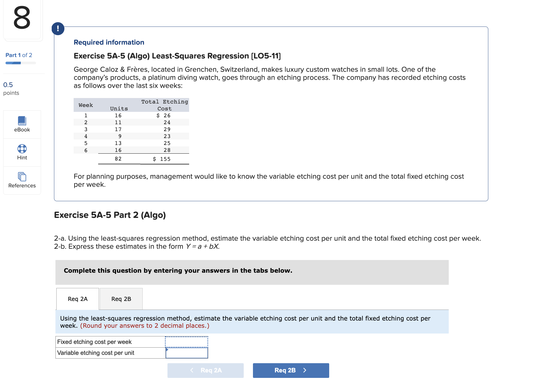 Solved Required information Exercise 5A-5 (Algo) | Chegg.com