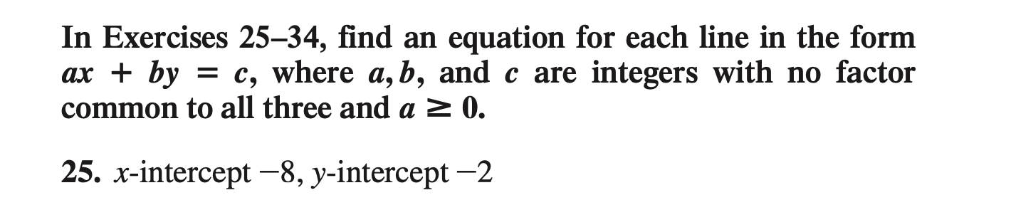 Solved In Exercises 25–34, find an equation for each line in | Chegg.com