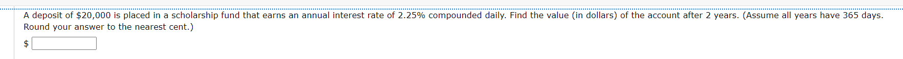 Solved Round your answer to the nearest cent.) $ | Chegg.com
