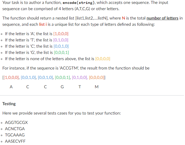 Solved Your task is to author a function, encode(string), | Chegg.com