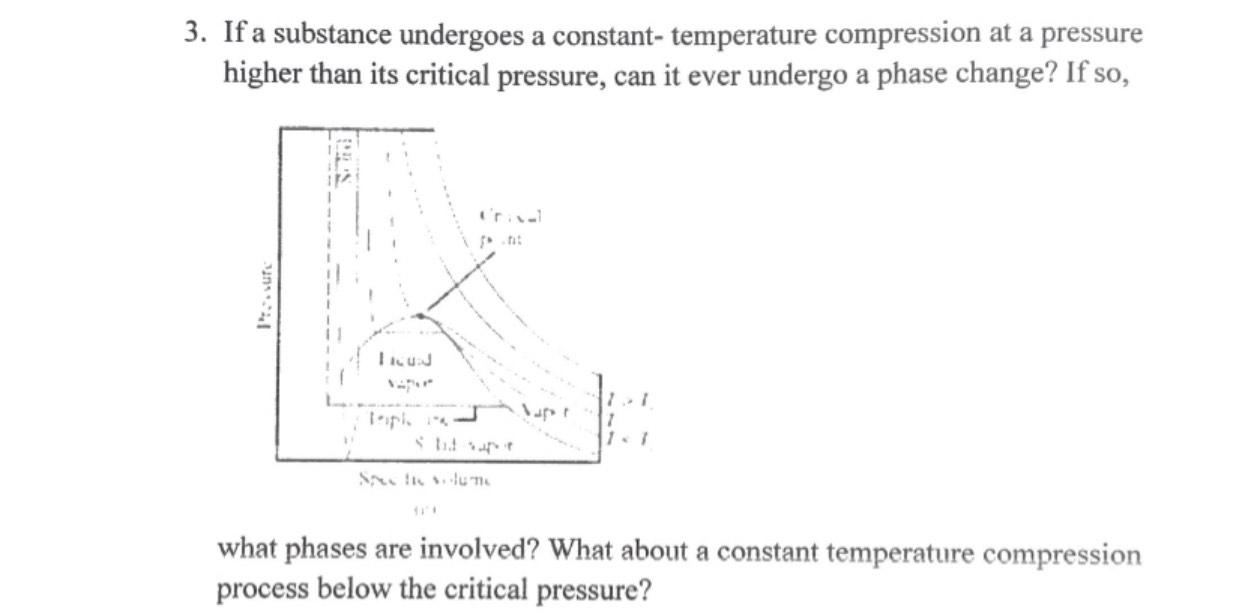 Solved 3. If a substance undergoes a constant-temperature | Chegg.com