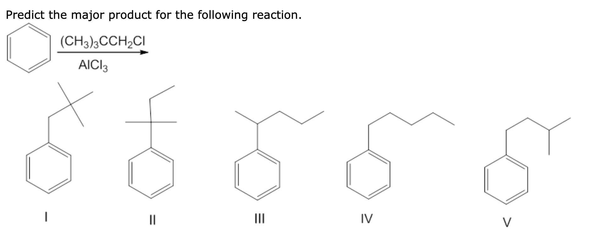 Solved Predict the major product for the following reaction. | Chegg.com
