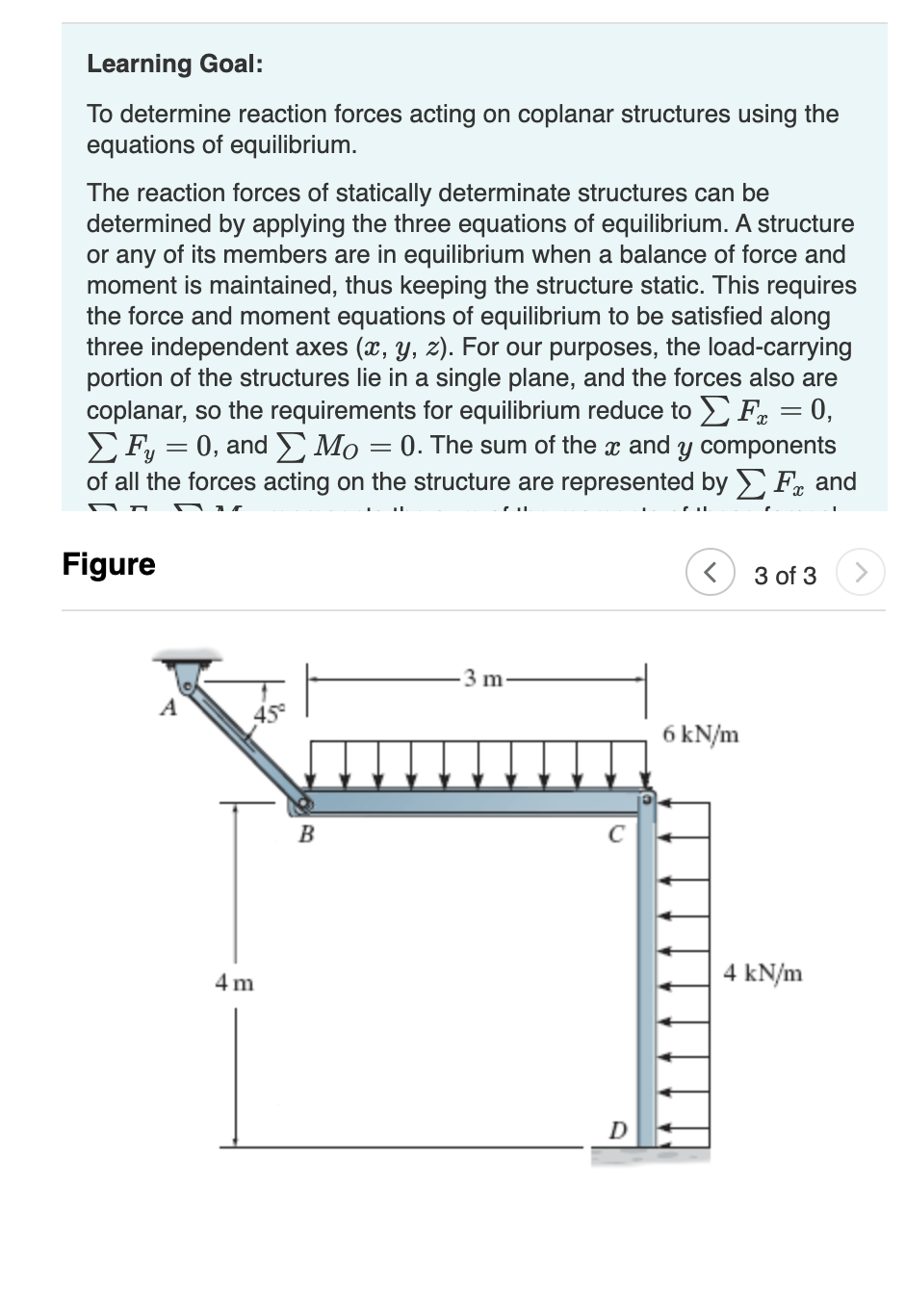 Solved Learning Goal: To determine reaction forces acting on | Chegg.com