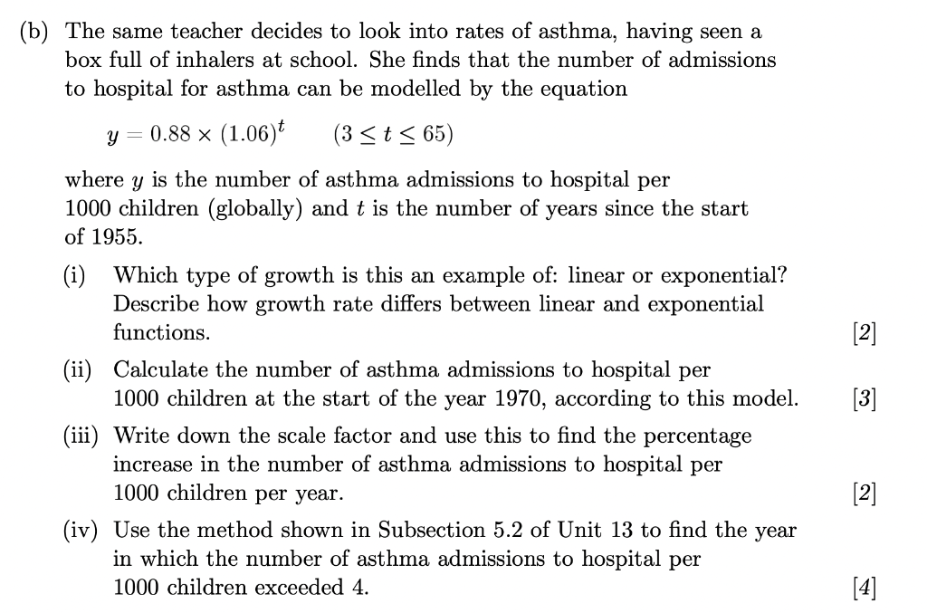 Solved (b) The same teacher decides to look into rates of | Chegg.com