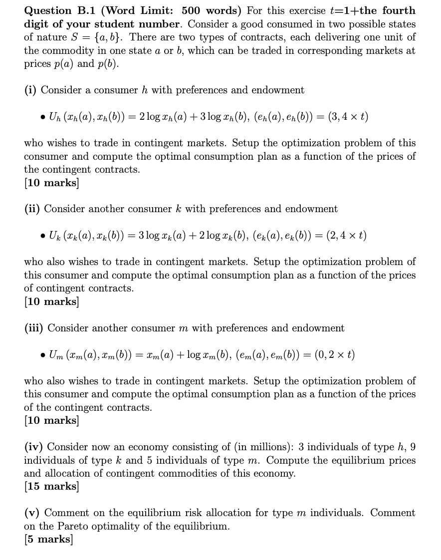 Solved Question B.1 (Word Limit: 500 words) For this | Chegg.com