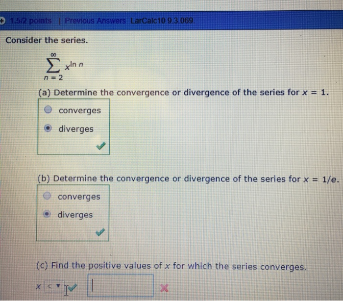 Solved O 13/2 points I Previous Ariswers LarCalc10 93069 | Chegg.com