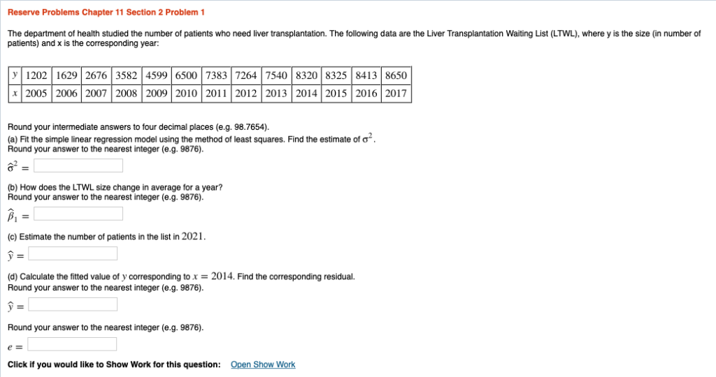 Solved Reserve Problems Chapter 11 Section 2 Problem 1 The | Chegg.com
