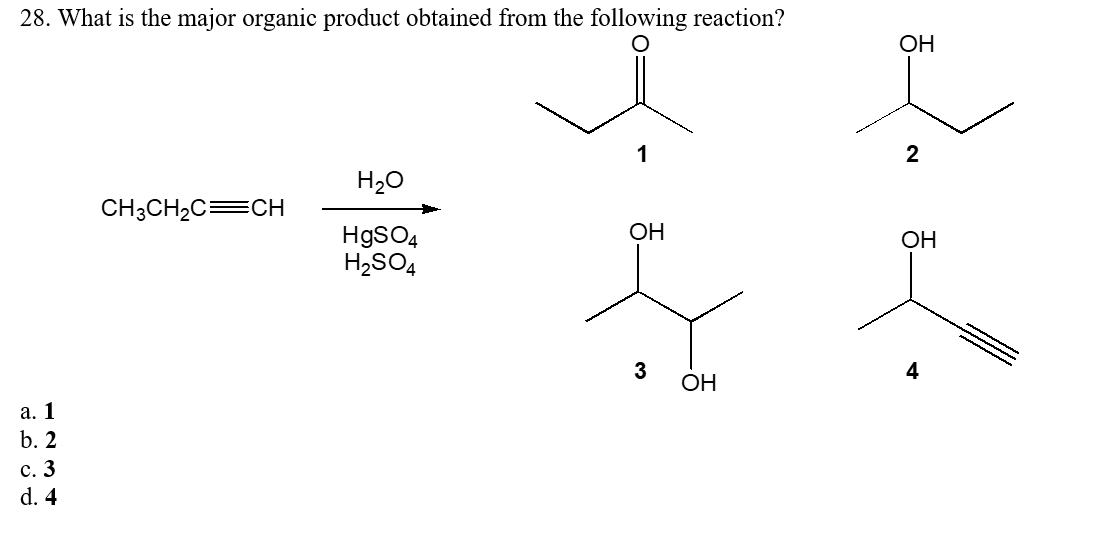 Solved NaNH2 1 2What is the major organic product obtained | Chegg.com