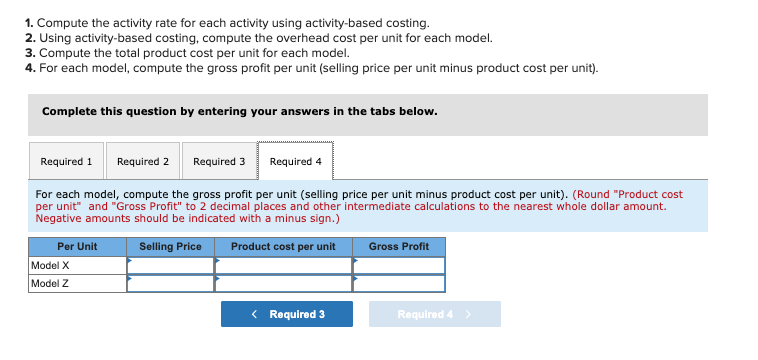 Solved Exercise 17-17 (Algo) Using activity-based costing to | Chegg.com
