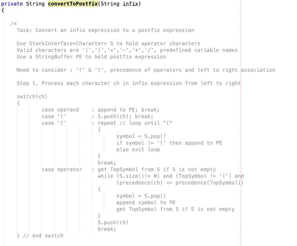 Java. Must not use Java API java.util.Stack /** | Chegg.com