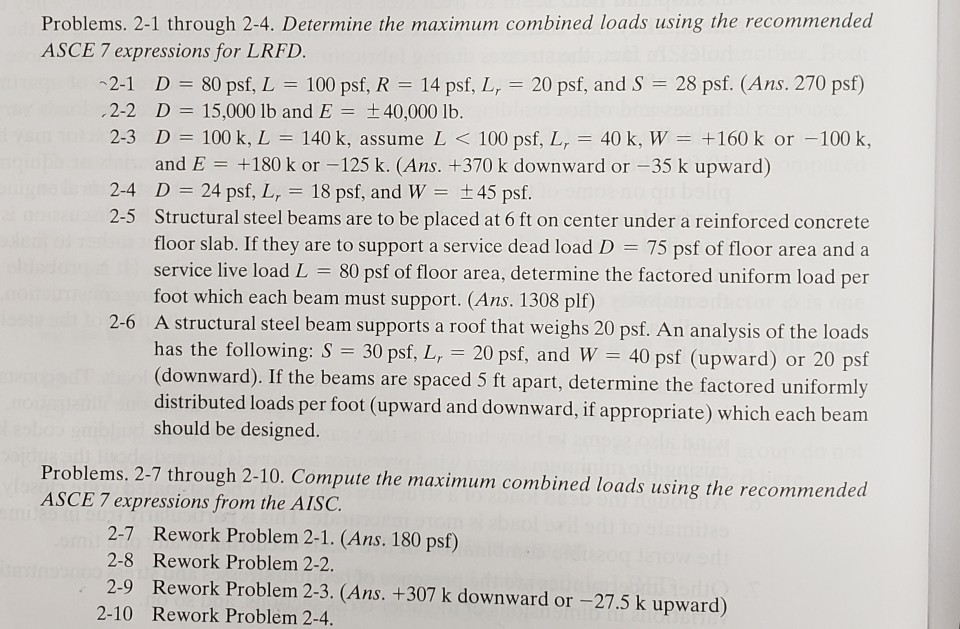 Solved Problems. 2-1 through 2-4. Determine the maximum | Chegg.com