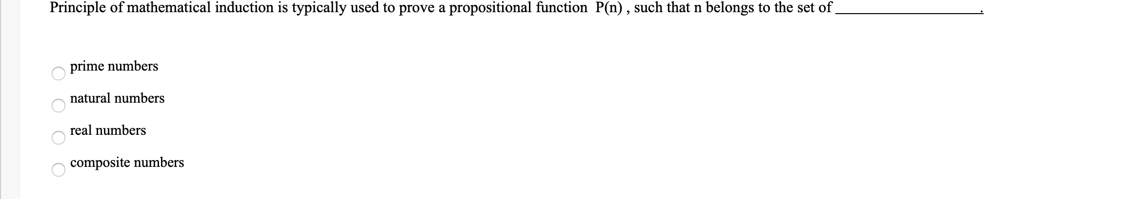 Solved Principle of mathematical induction is typically used | Chegg.com