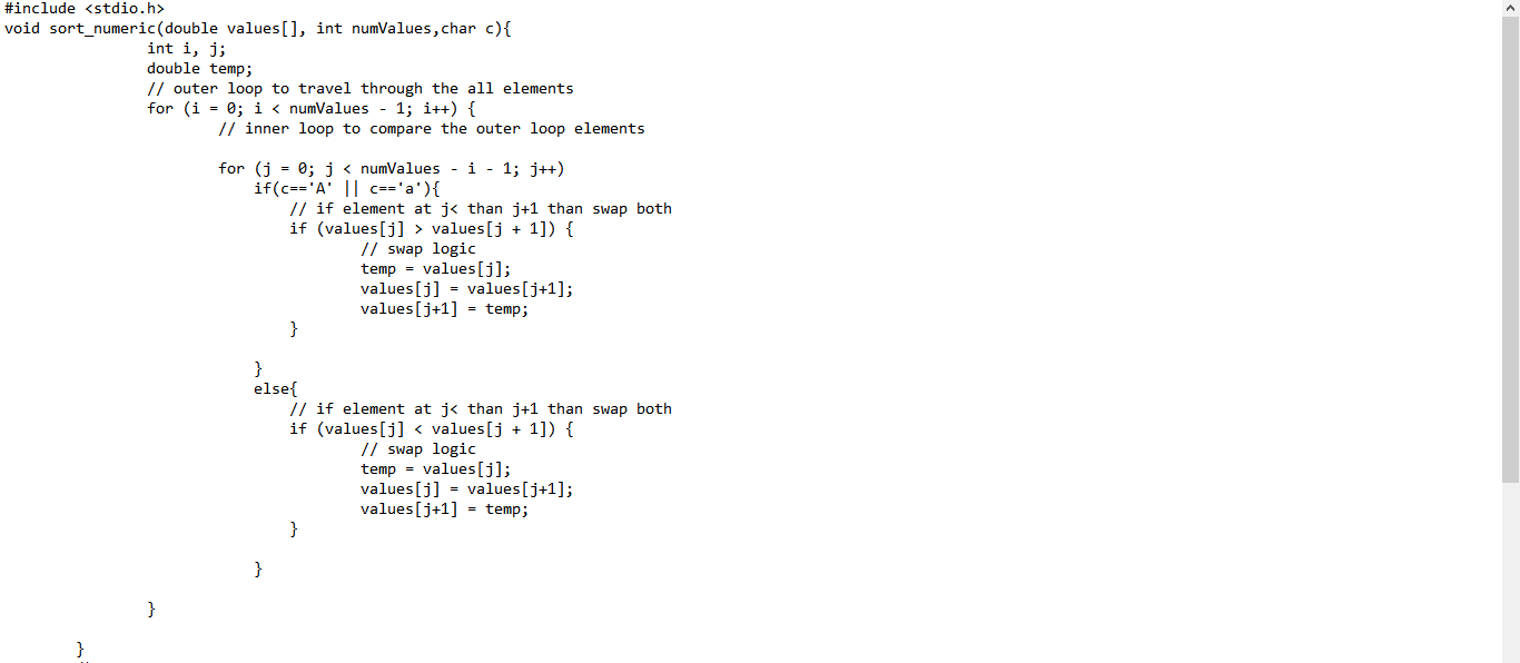 Solved Using C programing, modify the given program so that | Chegg.com