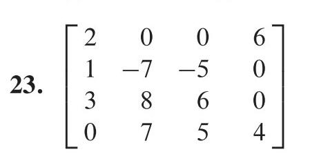 Solved In Exercises 21–23, use determinants to find out if | Chegg.com