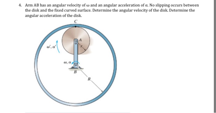 Solved Arm AB has an angular velocity of omega and an | Chegg.com