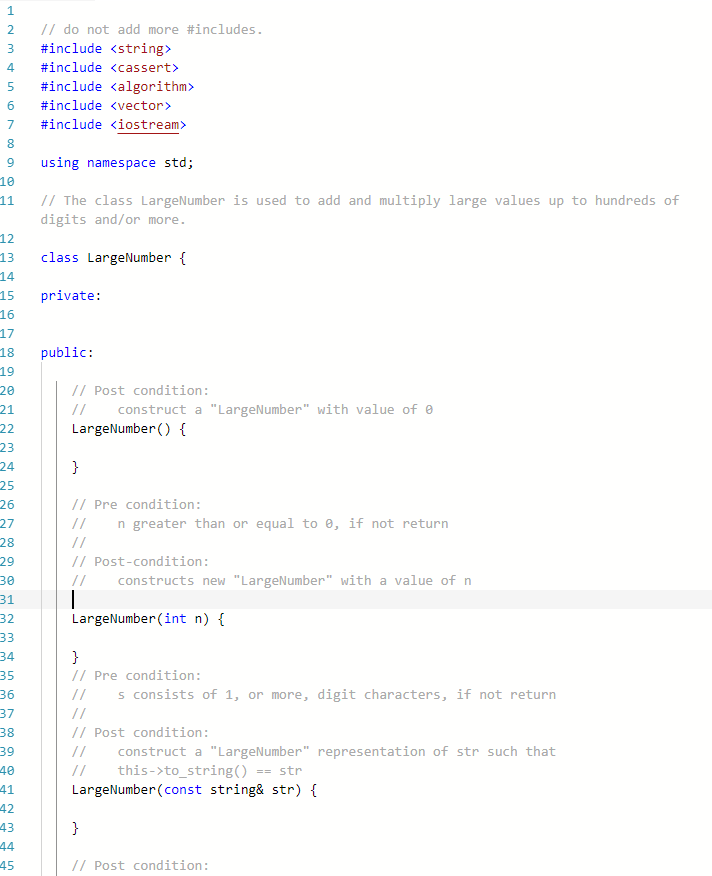 Solved 2 3 4 // do not add more #includes. #include | Chegg.com