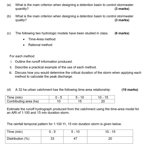 Solved (a) What is the main criterion when designing a | Chegg.com