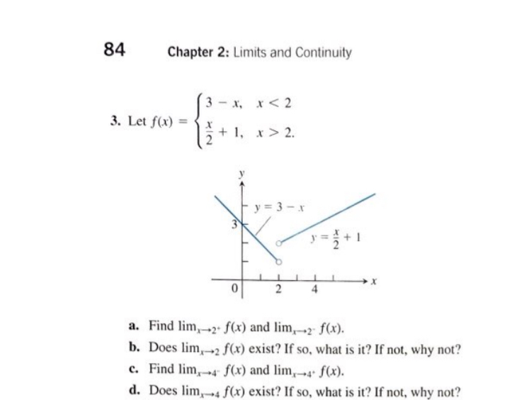 Solved Let f(x)={3-x,x 2a. ﻿Find limx→2+f(x) ﻿and | Chegg.com