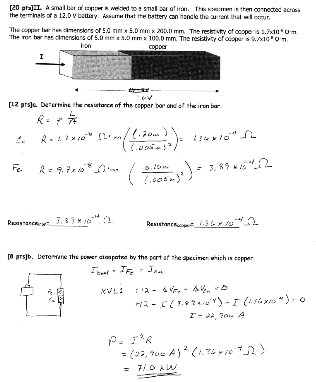 Solved Please explain how to determine current for Part B. | Chegg.com