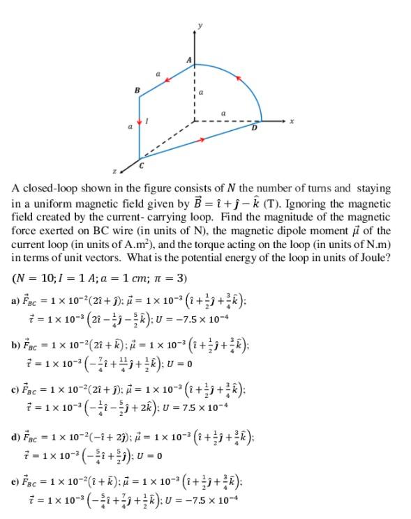 Solved B A closed-loop shown in the figure consists of N the | Chegg.com
