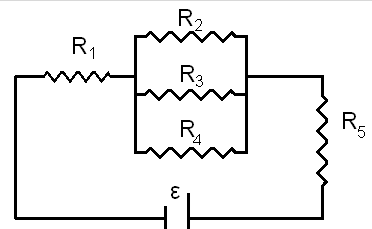 Solved (11\%) Problem 2: A circuit consisting of 5 resistors | Chegg.com