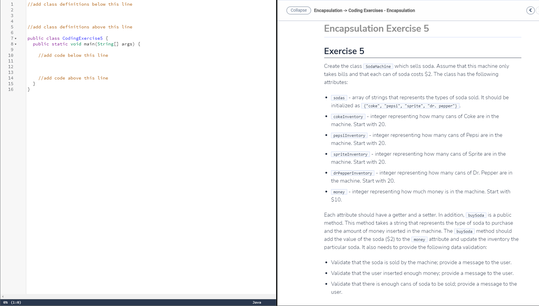 Solved 1 //add class definitions below this line Collapse | Chegg.com