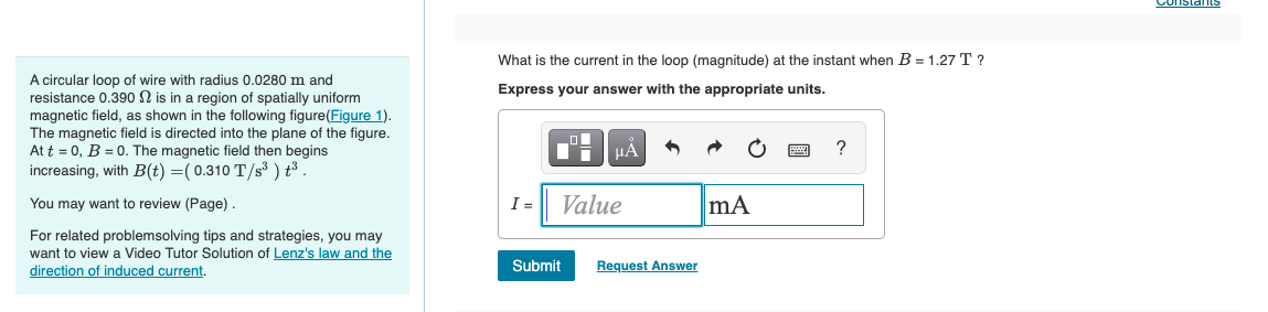Solved A circular loop of wire with radius 0.0280 m and | Chegg.com