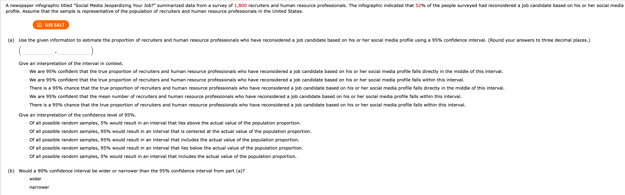 Solved profile. Assume that the sample is representative of | Chegg.com