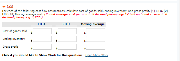Solved Problem 6-08A a1-a2 (Part Level Submission) Swifty | Chegg.com