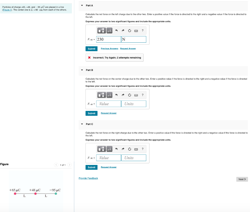 Solved x Incorrect; Try Again; 2 attempts remaining - Part B | Chegg.com