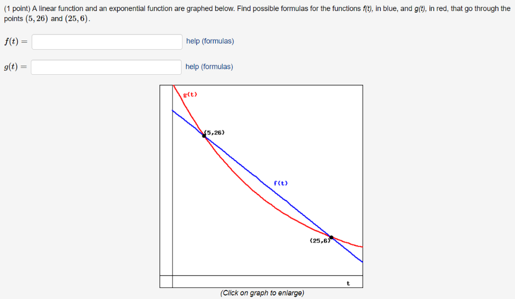 Solved 1 Point A Linear Function An An Exponental Function 5807