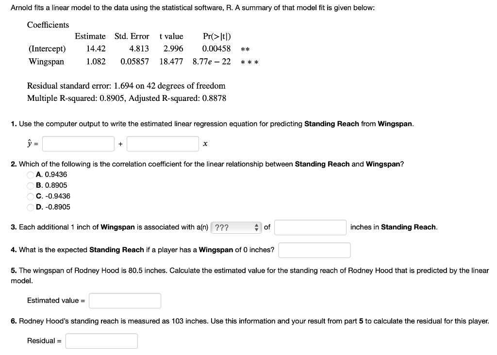 Solved Standing Reach in the NBA - Standing reach measures | Chegg.com