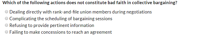 Solved Which of the following actions does not constitute | Chegg.com