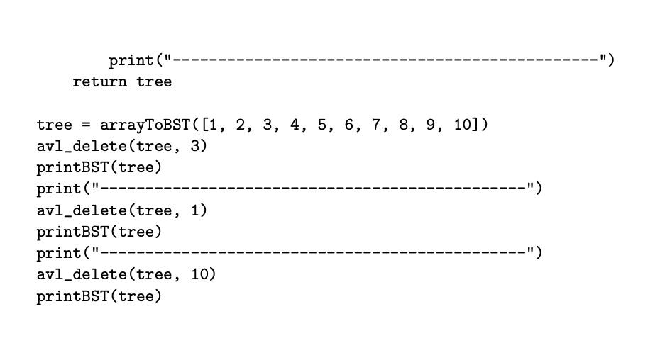 Solved 1. (50 pts) An AVL tree is a binary search tree such | Chegg.com