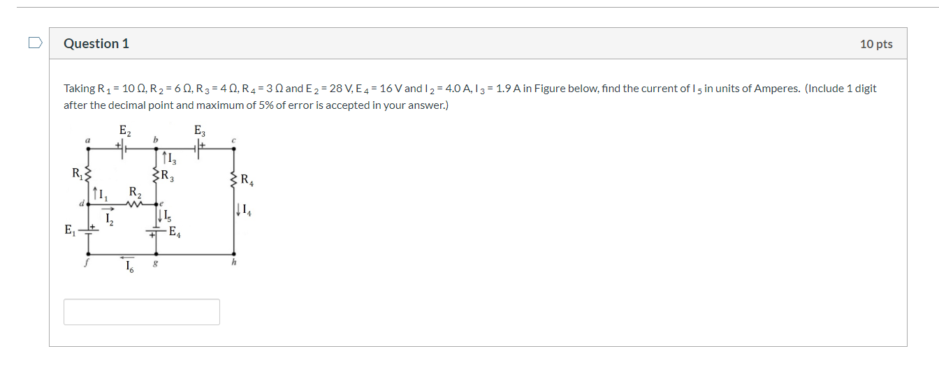Solved U Question 1 10 pts Taking R 1 = 10 , R2 = 60, R3 = | Chegg.com