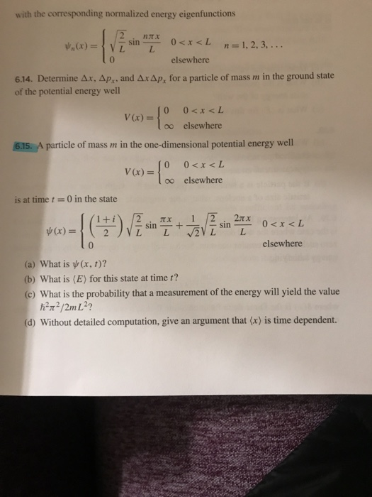 Solved with the corresponding normalized energy | Chegg.com
