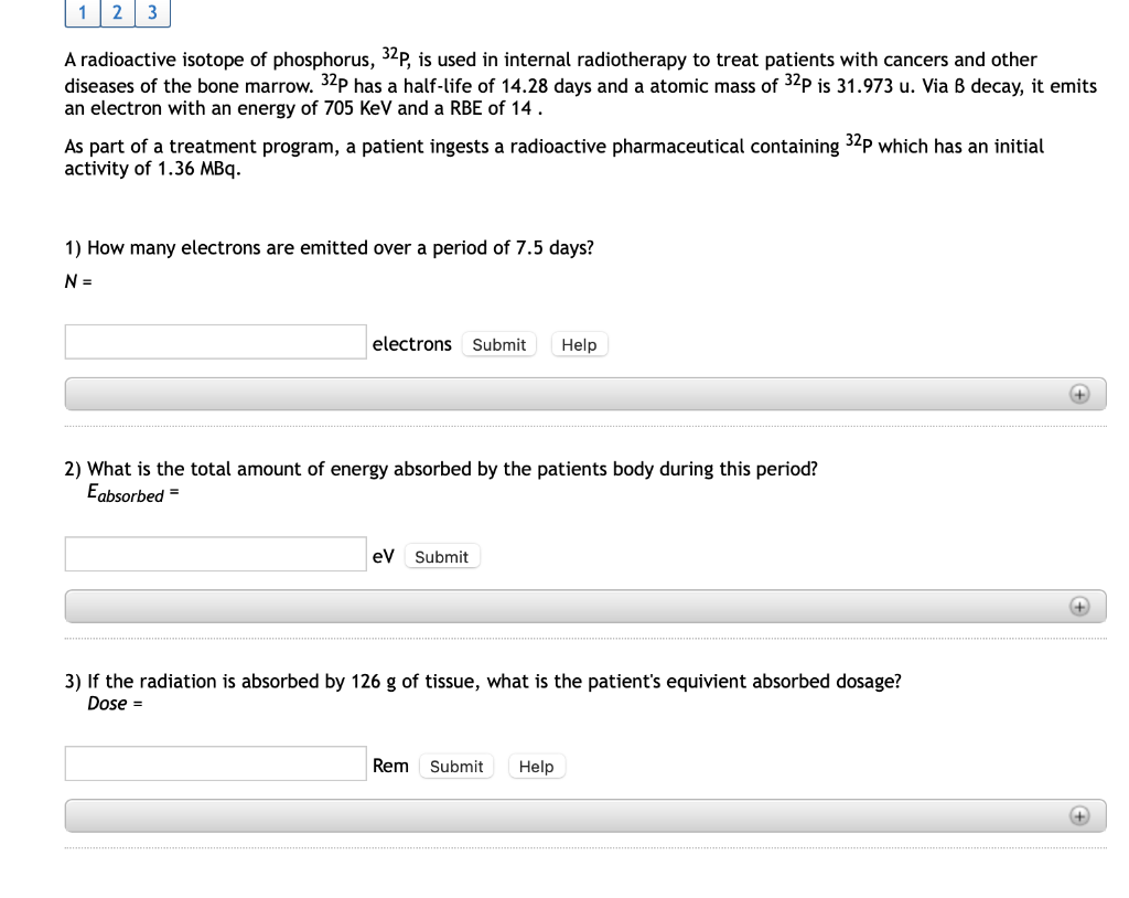 Solved 123 A radioactive isotope of phosphorus, 32P, is used | Chegg.com
