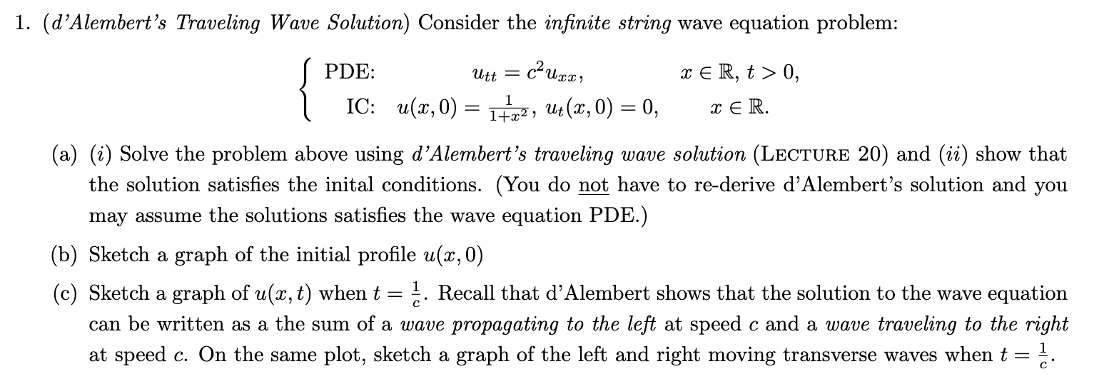 Solved { PDE: IC: | Chegg.com