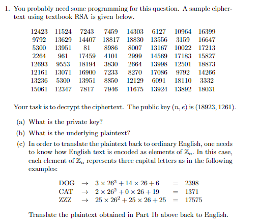 Solved This is Cryptography homework, I have an answer, but | Chegg.com