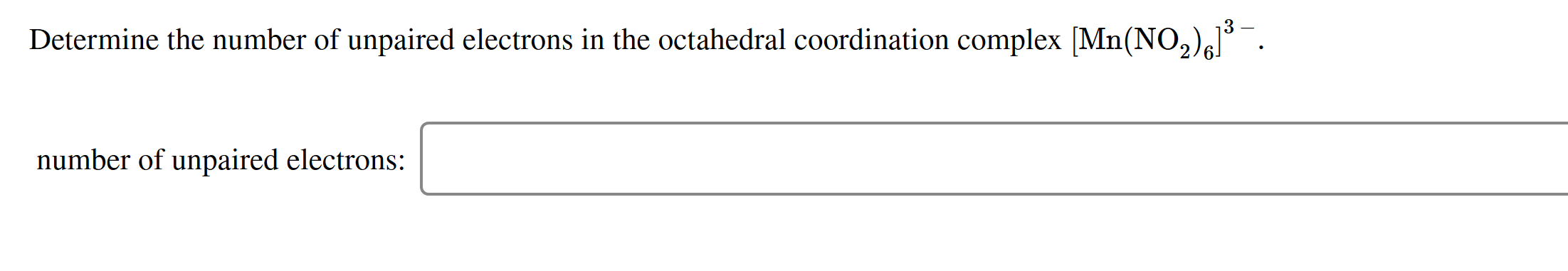 Solved Determine the number of unpaired electrons in the | Chegg.com Solved Determine the number of unpaired electrons in the | Chegg.com